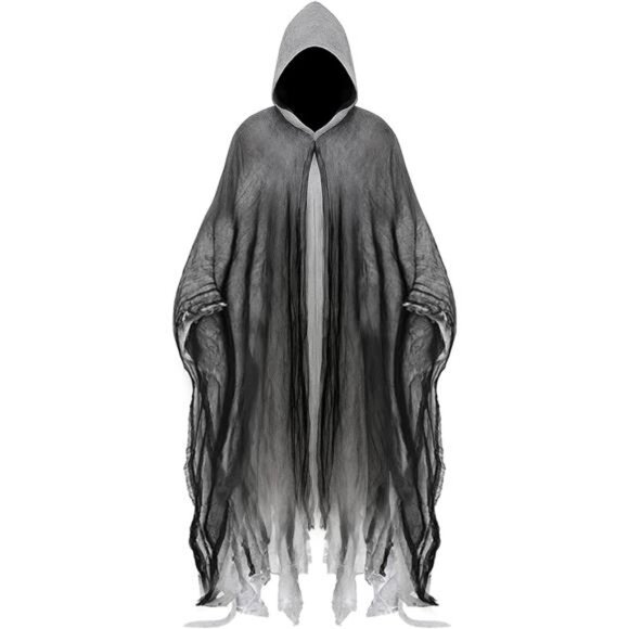Accessories | Grim Reaper Costume Adult Scary Horror Hooded Robe ...